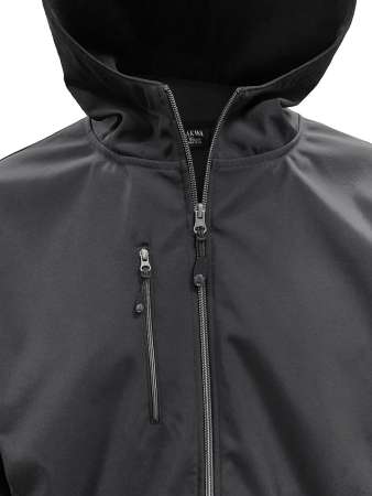 9768-S3F Unisex 3 Layers Soft Shell Hooded Full Zip Jacket
