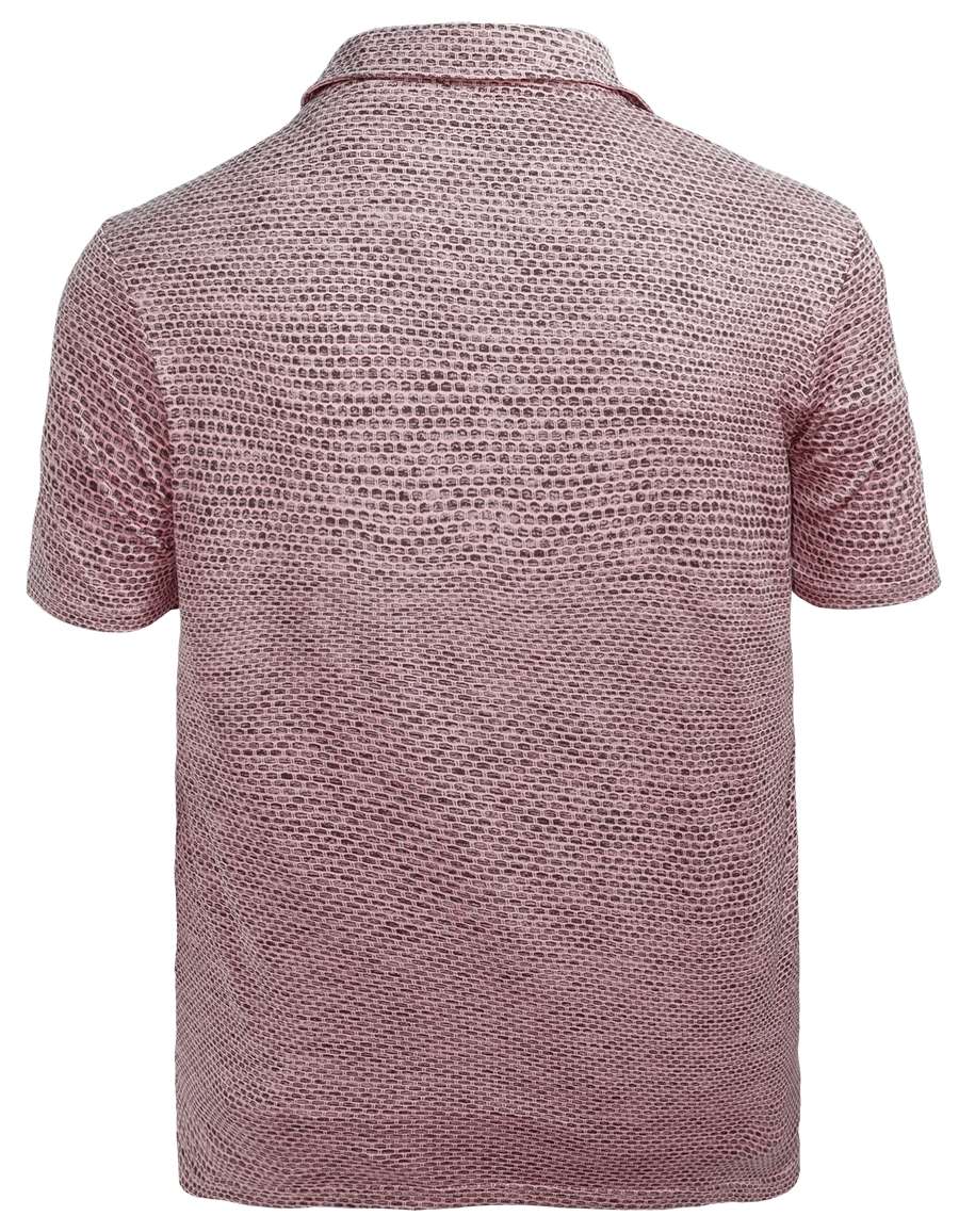 Made in USA Men's Waffle Jacquard Polo