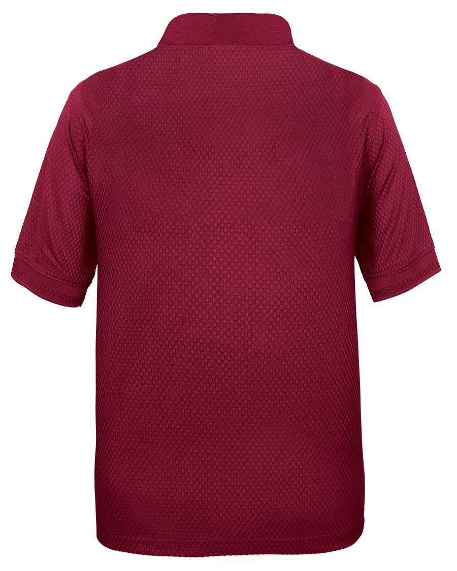 Made in USA 1376-BKW Mens Basket Weave Polo