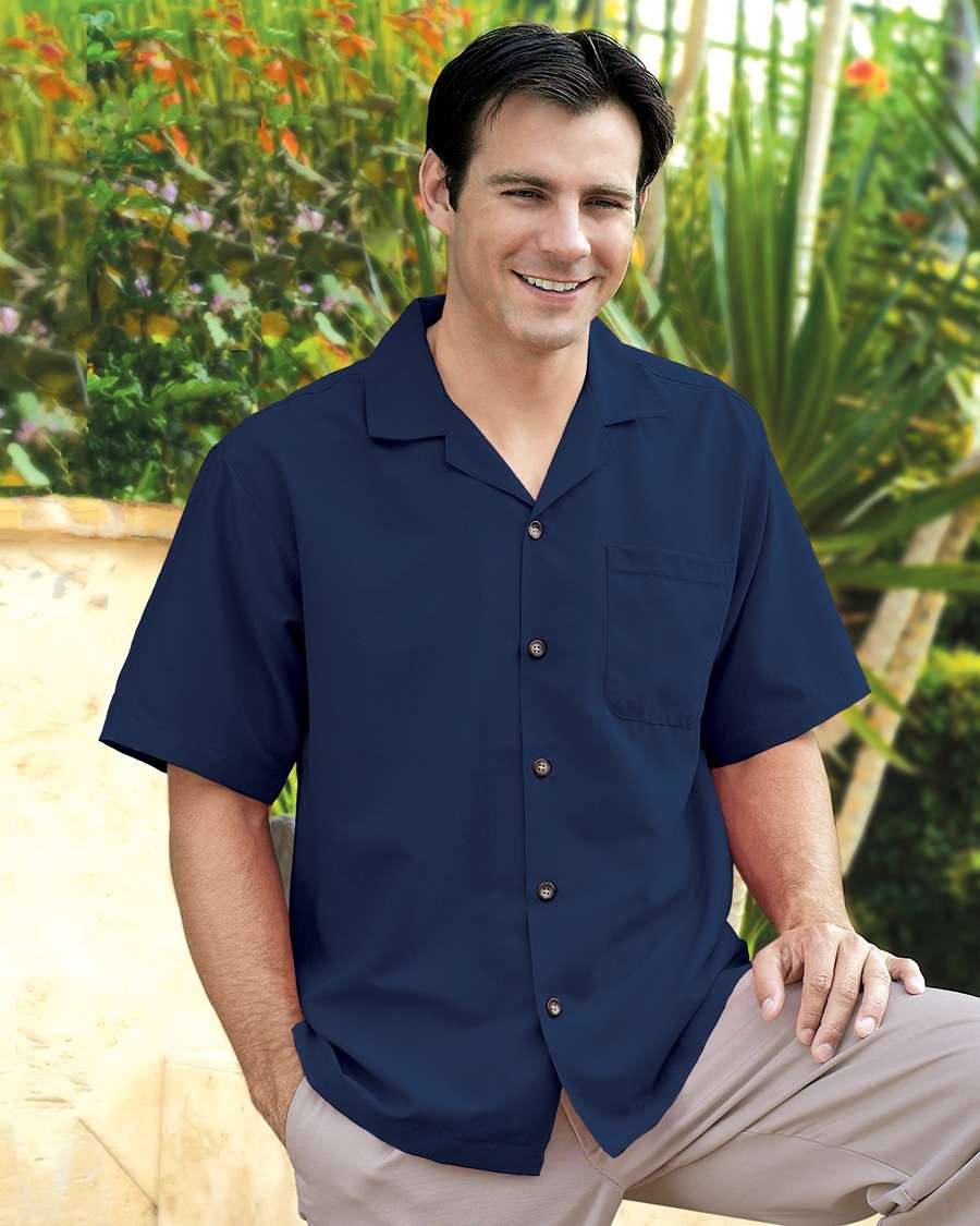 1601-MFI Men's Microfiber Camp Shirt - DRESS & CAMP SHIRTS - PRODUCTS