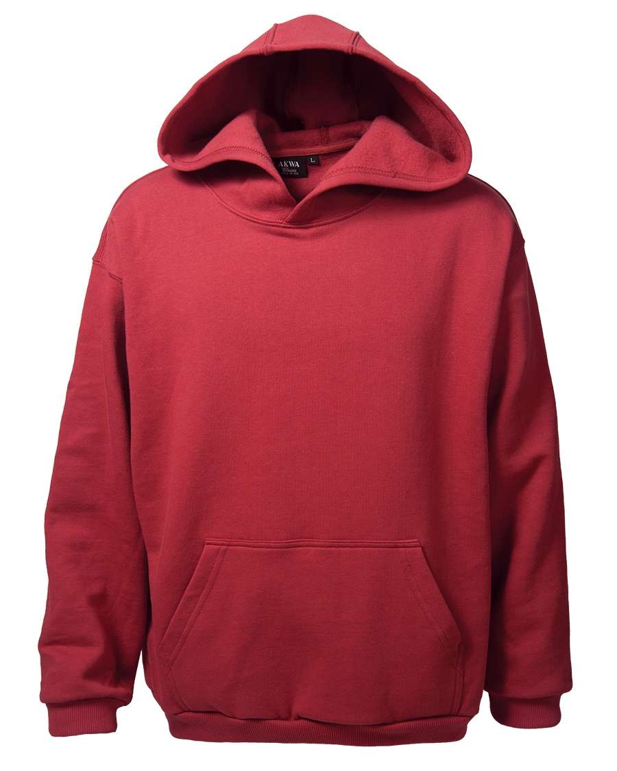 AKWA 1736-CVC Men's Pullover Fleece Hoodie