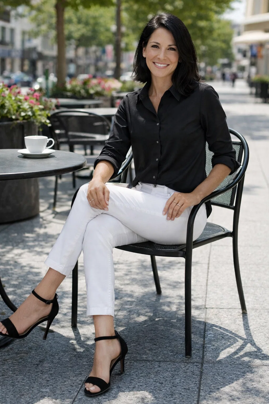 AKWA 391-OXF Ladies' Button Down Shirt