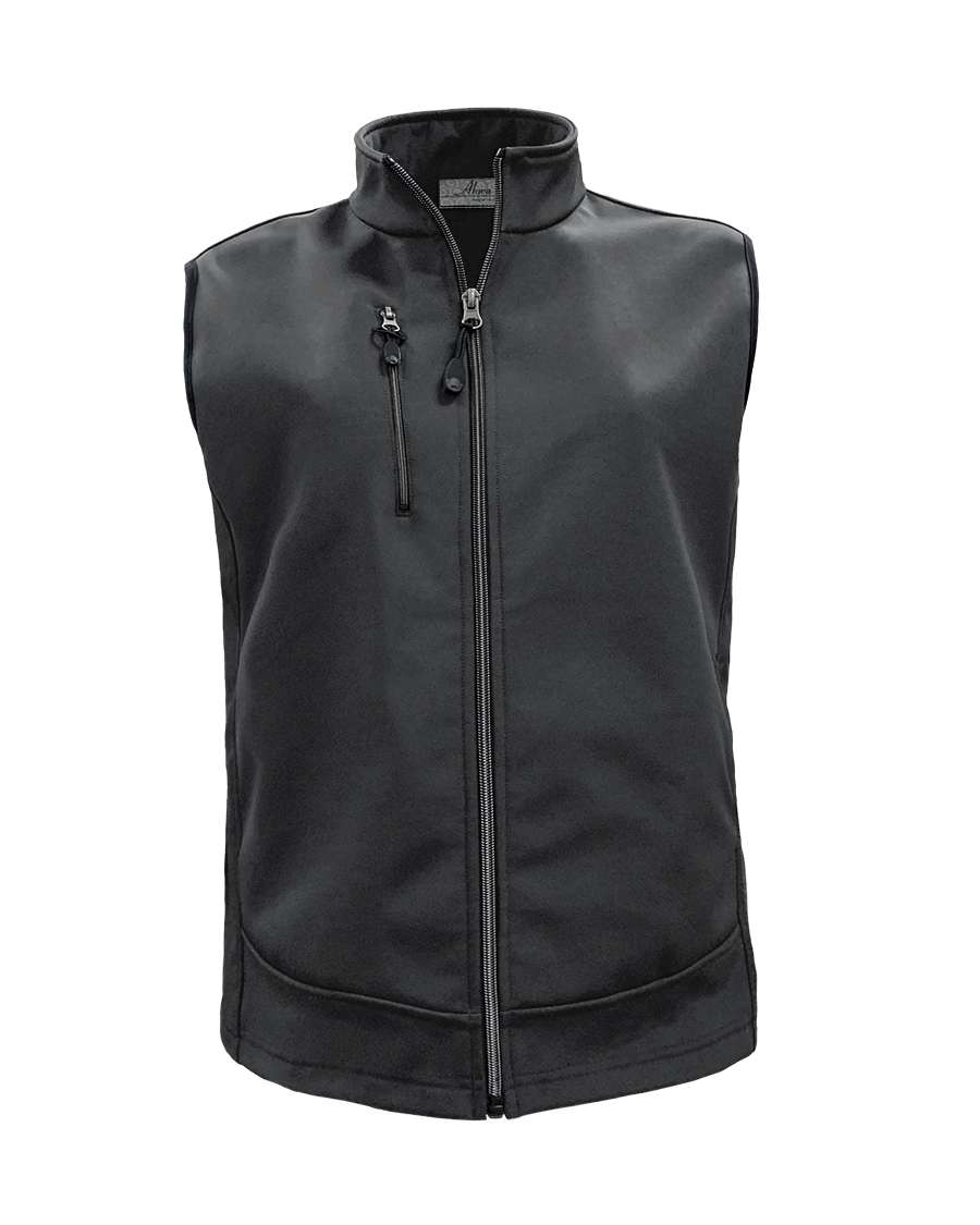 929-S3F Ladies' 3 Layers Soft Shell Full Zip Vest