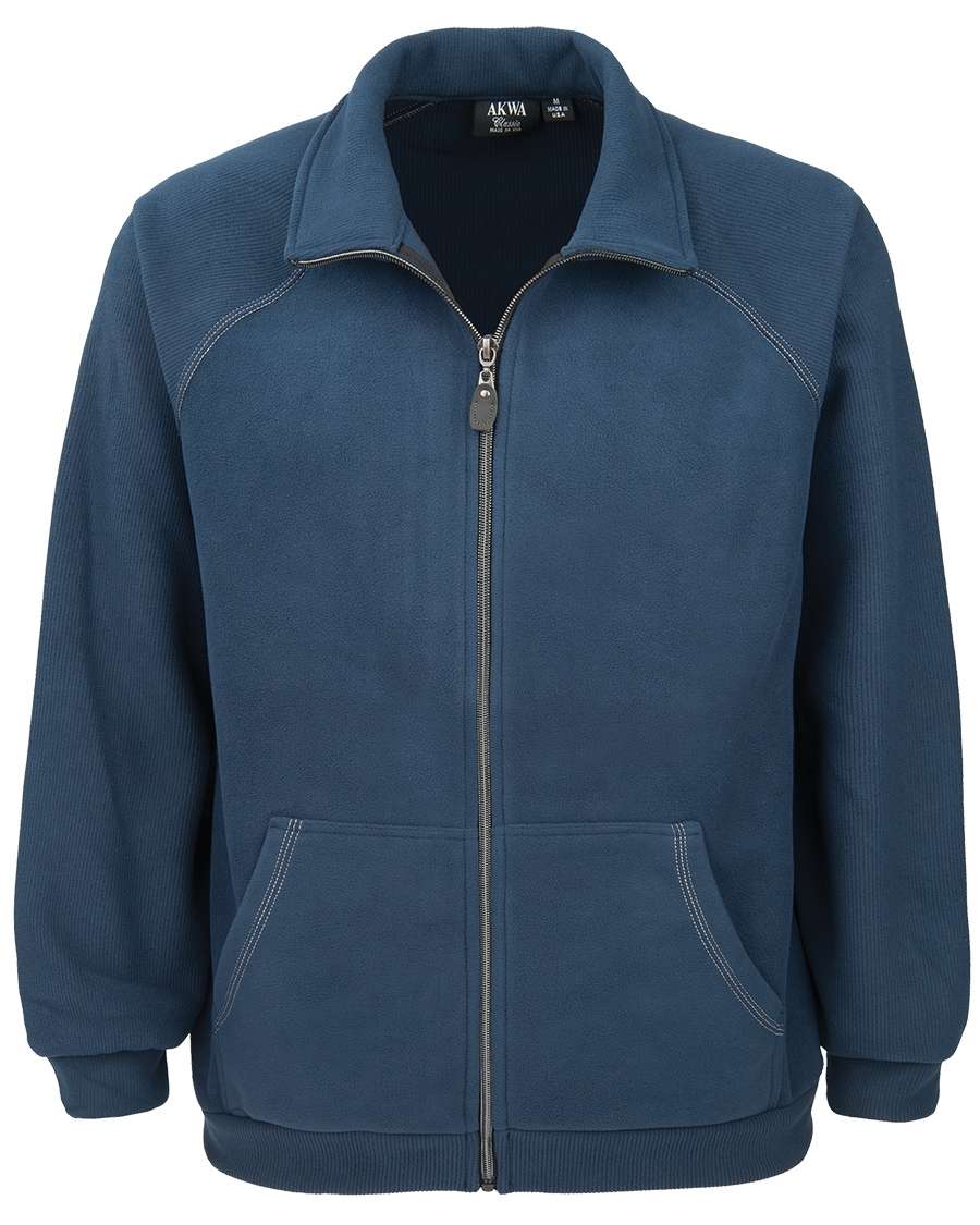 9743-CBF Men's Corduroy Bonded Fleece Full Zip Jacket